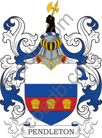 Pendleton Family Crest, Coat of Arms and Name History