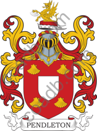 Pendleton Family Crest, Coat of Arms and Name History