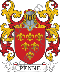Penn Family Crest, Coat of Arms and Name History