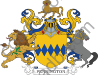 Pennington Family Crest, Coat of Arms and Name History