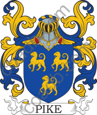 Pike Family Crest, Coat of Arms and Name History
