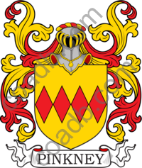 Pinkney Family Crest, Coat of Arms and Name History