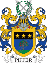 Piper Family Crest, Coat of Arms and Name History