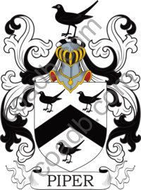 Piper Family Crest, Coat of Arms and Name History