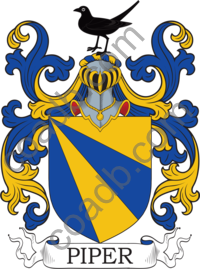 Piper Family Crest, Coat of Arms and Name History