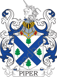 Piper Family Crest, Coat of Arms and Name History