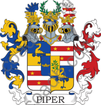 Piper Family Crest, Coat of Arms and Name History