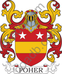 Poher Family Crest, Coat of Arms and Name History