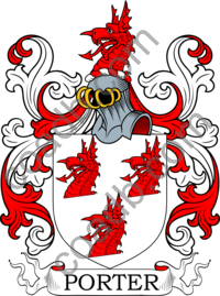 Porter Family Crest, Coat of Arms and Name History
