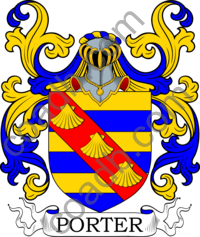Porter Family Crest, Coat of Arms and Name History