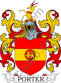 Porter Family Crest, Coat of Arms and Name History