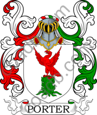 Porter Family Crest, Coat of Arms and Name History