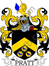 Pratt Family Crest, Coat of Arms and Name History
