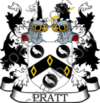 Pratt Family Crest, Coat of Arms and Name History