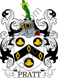 Pratt Family Crest, Coat of Arms and Name History