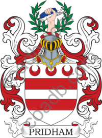 Pridham Family Crest, Coat of Arms and Name History