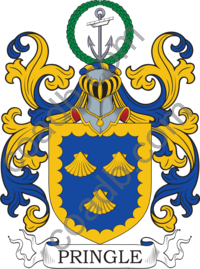 Pringle Family Crest, Coat of Arms and Name History