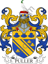 Puller Family Crest, Coat of Arms and Name History