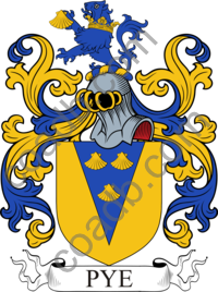 Pye Family Crest, Coat of Arms and Name History