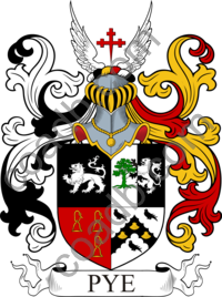 Pye Family Crest, Coat of Arms and Name History