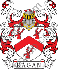Ragan Family Crest, Coat of Arms and Name History