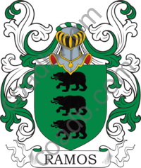 Ramos Family Crest, Coat of Arms and Name History