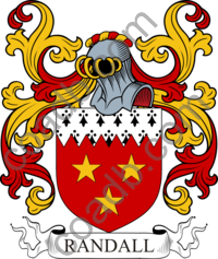 Randall Family Crest, Coat of Arms and Name History