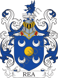 Rea Family Crest, Coat of Arms and Name History