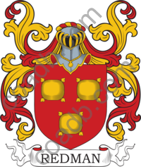 Redman Family Crest, Coat of Arms and Name History