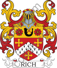 Rich Family Crest, Coat of Arms and Name History