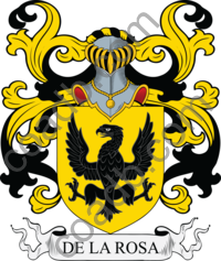 Rosa Family Crest, Coat of Arms and Name History