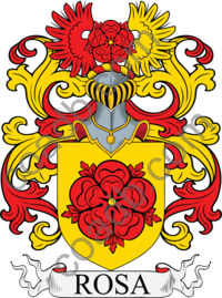 Rosa Family Crest, Coat of Arms and Name History