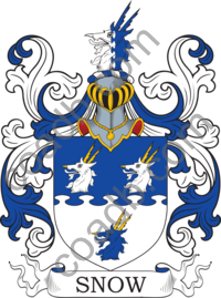 Snow Family Crest, Coat of Arms and Name History