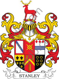 Stanley Family Crest, Coat of Arms and Name History