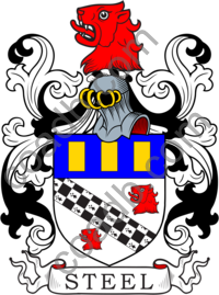 Steel Family Crest, Coat of Arms and Name History