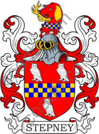 Stepney Family Crest, Coat of Arms and Name History