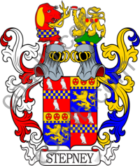 Stepney Family Crest, Coat of Arms and Name History