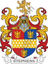 Stevens Family Crest, Coat of Arms and Name History