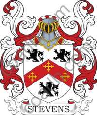 Stevens Family Crest, Coat of Arms and Name History