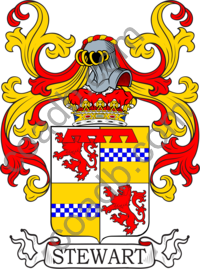Stewart Family Crest, Coat of Arms and Name History
