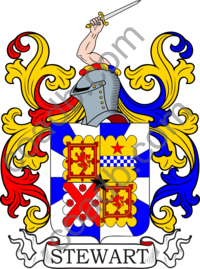 Stewart Family Crest, Coat of Arms and Name History