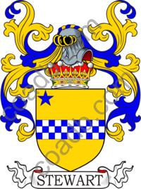 Stewart Family Crest, Coat of Arms and Name History