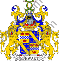 Stewart Family Crest, Coat of Arms and Name History