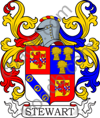 Stewart Family Crest, Coat of Arms and Name History