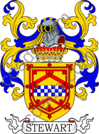 Stewart Family Crest, Coat of Arms and Name History