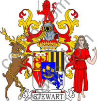 Stewart Family Crest, Coat of Arms and Name History