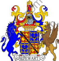 Stewart Family Crest, Coat of Arms and Name History