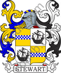 Stewart Family Crest, Coat of Arms and Name History