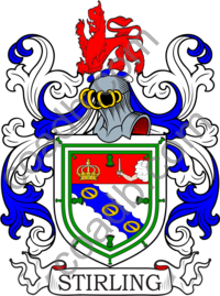 Stirling Family Crest, Coat of Arms and Name History