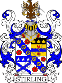 Stirling Family Crest, Coat of Arms and Name History
